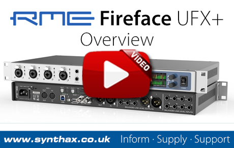 RME Fireface UFX+ Video Overview - Synthax Audio UK