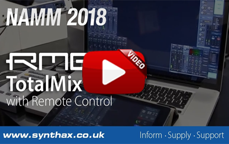 NAMM 2018: RME TotalMix FX 1.50 with Remote Control Video