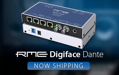 RME Digiface Dante Now Shipping - 258-Channel Dante & MADI Interface