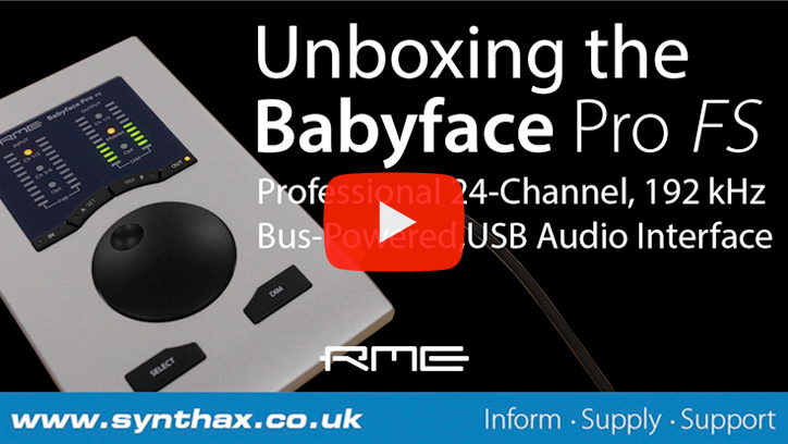 RME Babyface Pro FS Video - Unboxing RME’s brand new audio interface