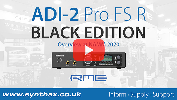 NAMM 2020 Video – RME ADI-2 Pro FS R (Black Edition) - Overview