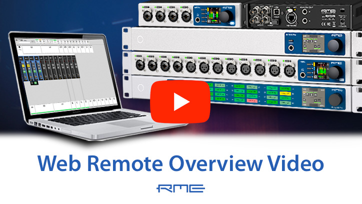 RME Web Remote Tutorial Video (12Mic, AVB Tool, M-1610 & M-32 Pro)