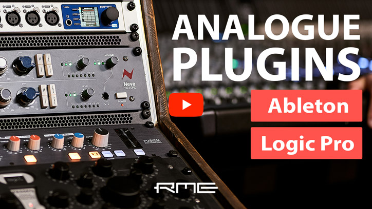 RME Audio: Creating "Analogue Plugins" - Synthax Audio UK