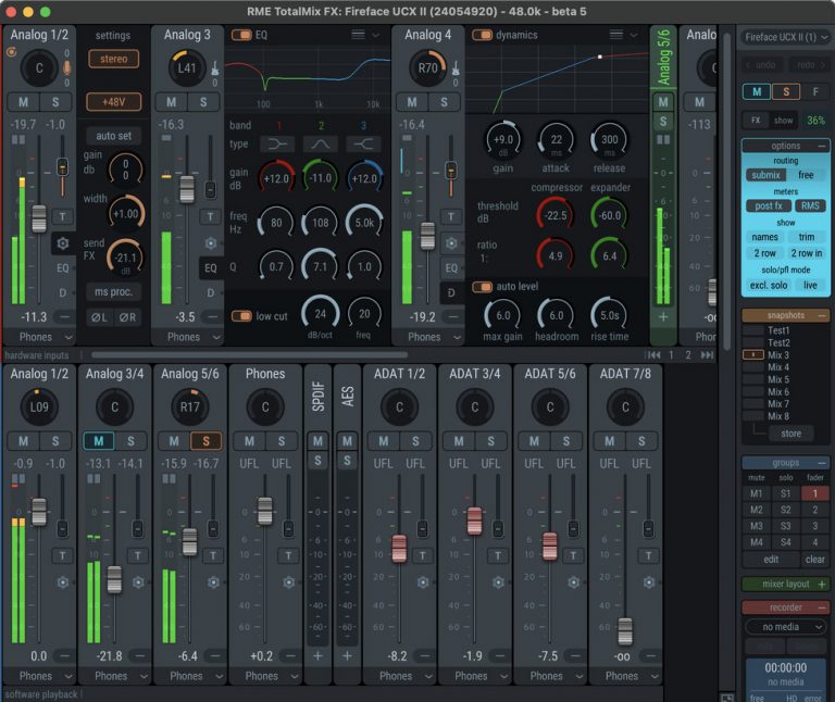 TotalMix FX 2.0 Beta available for MacOS | Synthax Audio UK