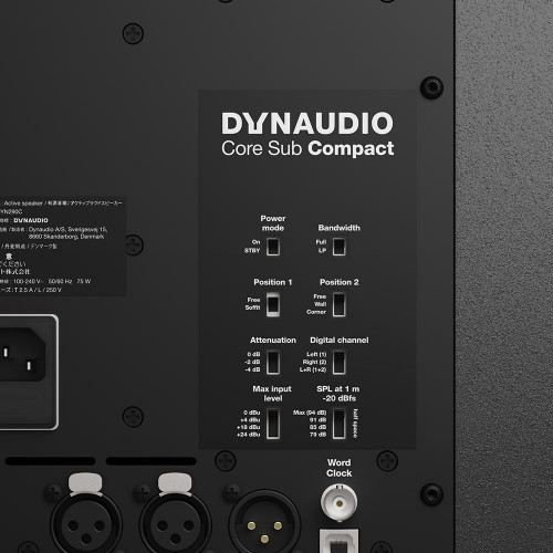 Dynaudio Core Sub Compact- Active Subwoofer for Dynaudio Core Series