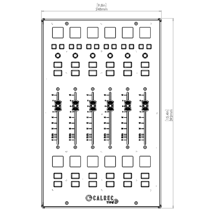 Calrec Type R Fader Panel