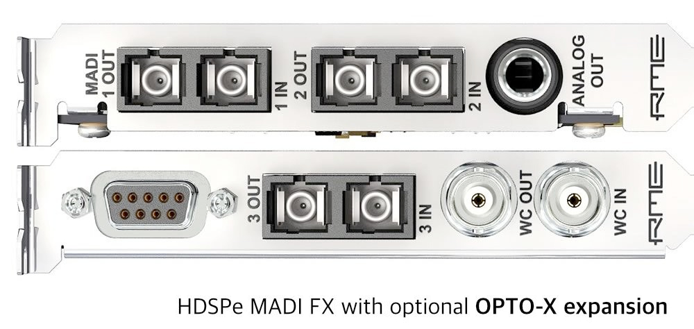 RME HDSPe MADI FX OPTO-X Expansion Card